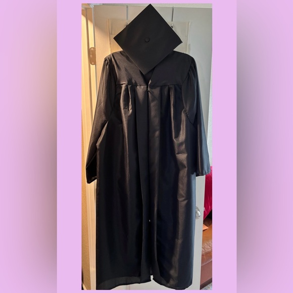 Jostens | Jackets & Coats | Black Unisex Graduation Cap And Gown Set ...